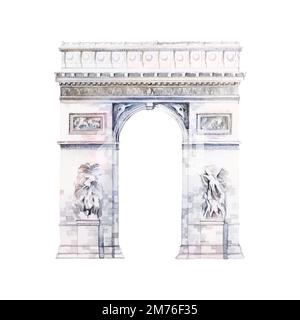 Arc de Triomphe - France , Paris | World famous buildings vector ...
