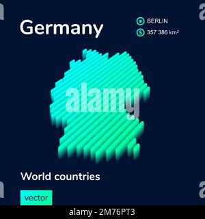 Germany geometric map. Stencil shape of Germany in low poly style ...