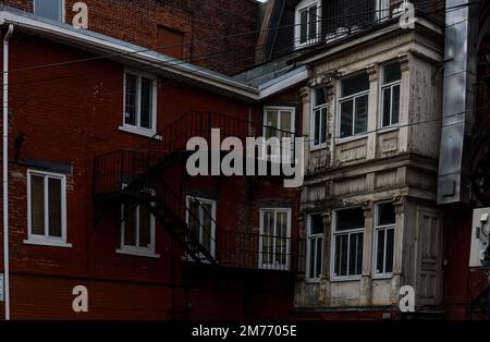 Montreal modern architecture - urban style, high-rise buildings, glass ...