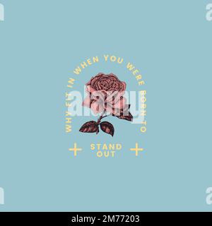 Stand out rose logo design vector Stock Vector Image & Art - Alamy