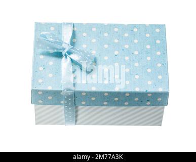 Closed blue box-container isolated on white Stock Photo - Alamy
