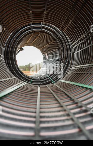 Rolled up pipes Stock Photo - Alamy