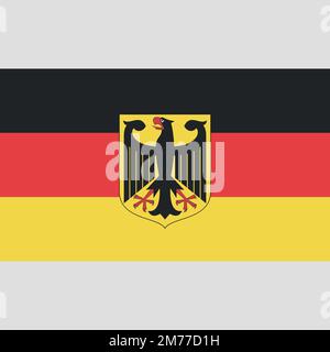 Germany flag vector graphic. Rectangle German flag illustration ...