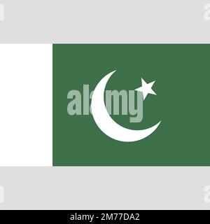 Flag of Pakistan. Pakistan flag official colors and proportion digital ...