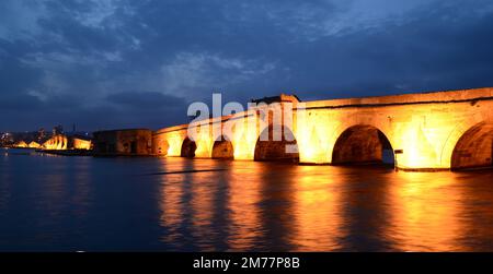Kanuni Sultan Suleyman Bridge, located in Buyukcekmece, Turkey, was ...