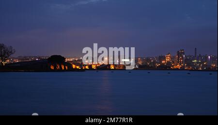 Kanuni Sultan Suleyman Bridge, located in Buyukcekmece, Turkey, was ...