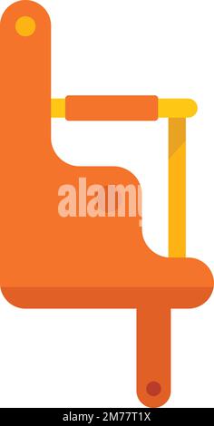 Cyclist baby seat icon flat vector. Bike child. Kid family Stock Vector ...