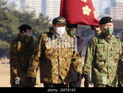 Narashino, Japan. 8th Jan, 2023. Japanese Ground Self Defense Forces ...