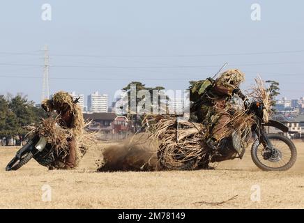 Narashino, Japan. 8th Jan, 2023. Japanese Ground Self Defense Forces ...