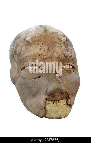 Plastered Human Skull - Jericho, Neolithic, between 8,000 and 6,000 BC ...