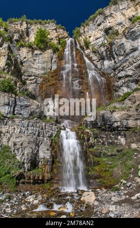 Stewarts Cascades, Mount Timpanogos massif, Wasatch Range, Uinta ...