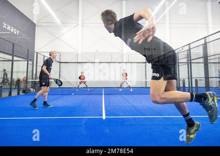 AMSTERDAM, 08-01-2023, XNRGY Club. Dutch Cupra Padel Eredivisie, Winter ...