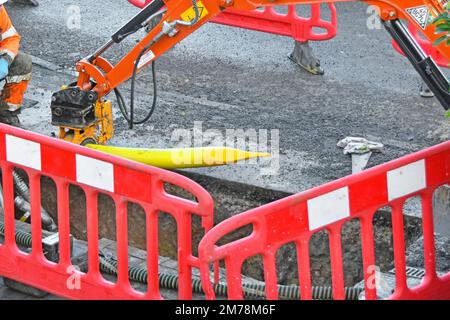 Dug a pit, trench Stock Photo - Alamy