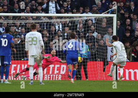 Rodrigo Moreno #19 of Leeds United during the Premier League match ...
