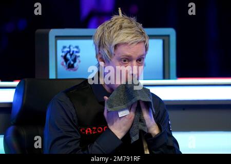 Neil Robertson as he is beaten by Shaun Murphy during day one of the ...