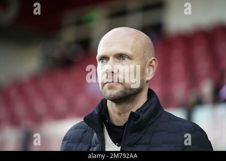 ROTTERDAM - FC Groningen coach Dennis van der Ree during the Dutch ...