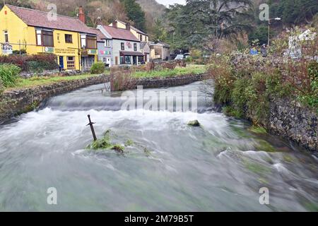 Sword in the Stone in the River Cheddar Yeo , cheddar somerset england ...