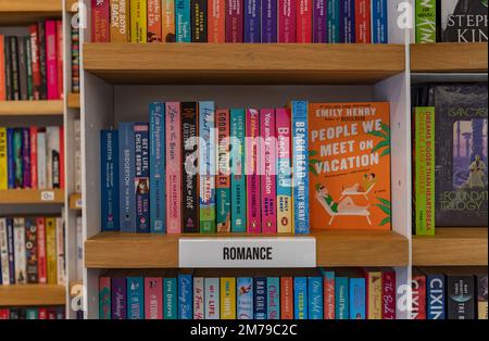 Romance Books in a Bookstore Stock Photo - Alamy