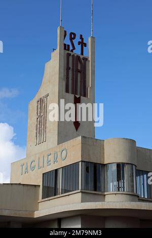 Futurist architecture of the FIAT tagliero service station built in ...