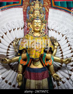 Bodhisattva of Compassion, Sankar Monastery or Gompa, Leh, Ladakh ...