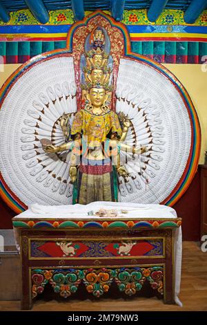 Bodhisattva of Compassion, Sankar Monastery or Gompa, Leh, Ladakh ...