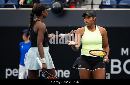 Taylor Townsend of the United States & Asia Muhammad of the United ...