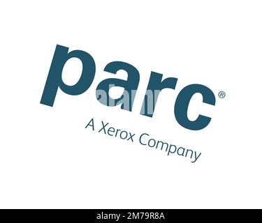 PARC company, rotated logo, white background Stock Photo - Alamy