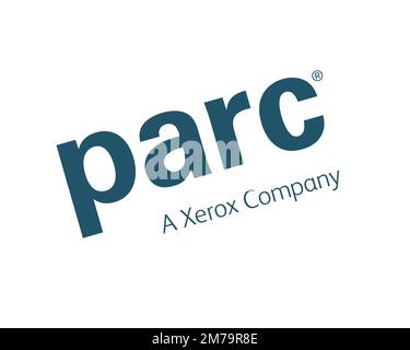 PARC company, rotated logo, white background B Stock Photo - Alamy