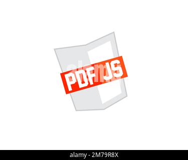 PDF. js, Logo, White background Stock Photo - Alamy
