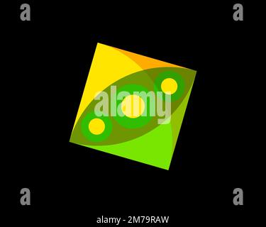PeaZip, rotated logo, black background Stock Photo - Alamy