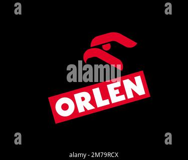 PKN Orlen, Logo, Black background Stock Photo - Alamy