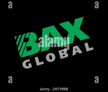 BAX Global, Logo, Black background Stock Photo - Alamy