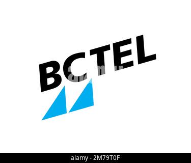 BC Tel, rotated logo, white background B Stock Photo - Alamy