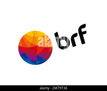BRF S. A. rotated logo, white background B Stock Photo - Alamy