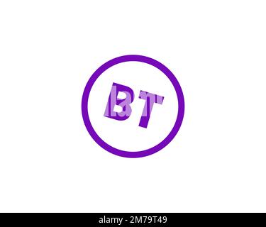 BT Italia, rotated logo, white background Stock Photo - Alamy