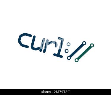 CURL, rotated logo, white background Stock Photo - Alamy