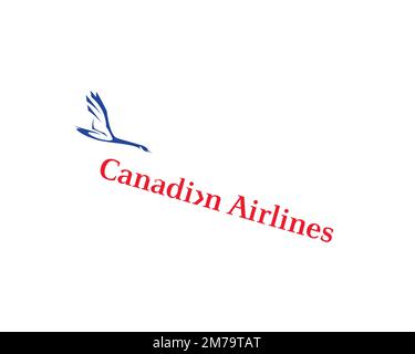 Canadian Airline, Logo, White background Stock Photo - Alamy