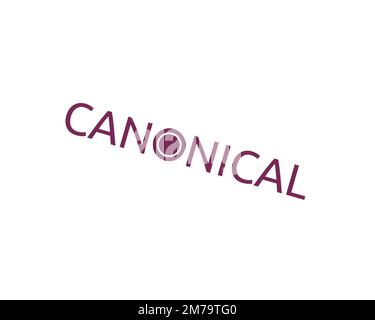 Canonical company, rotated logo, white background Stock Photo - Alamy