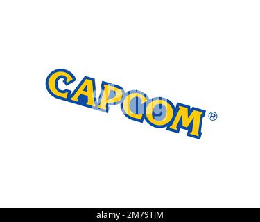 Capcom, rotated logo, white background Stock Photo - Alamy
