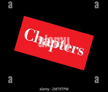 Chapters bookstore, rotated logo, black background Stock Photo - Alamy