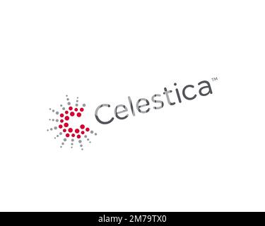 Celestica, rotated logo, white background B Stock Photo - Alamy
