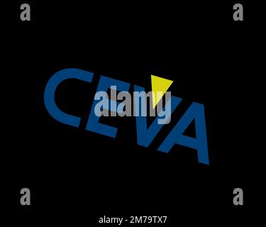 Ceva semiconductor company, rotated logo, white background Stock Photo ...