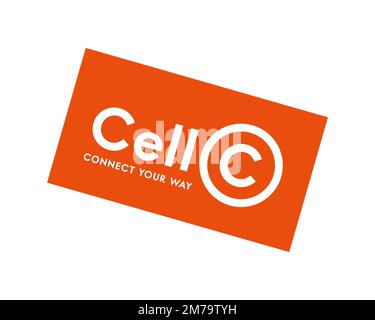 Cell C, rotated logo, white background Stock Photo - Alamy