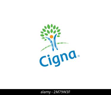 Cigna, Logo, White background Stock Photo - Alamy