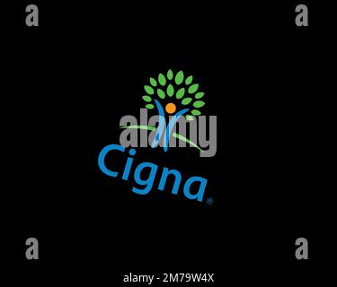 Cigna, Logo, Black background Stock Photo - Alamy