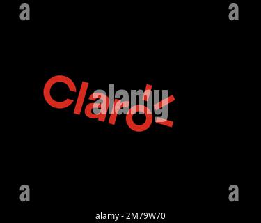 Claro TV, rotated logo, black background Stock Photo - Alamy