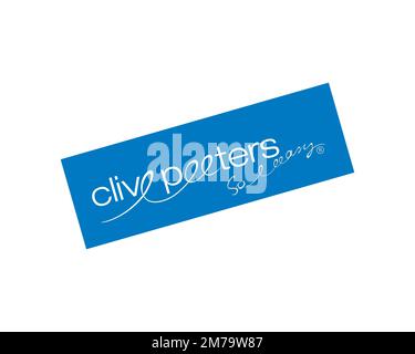 Clive Peeters, Rotated Logo, White Background B Stock Photo - Alamy