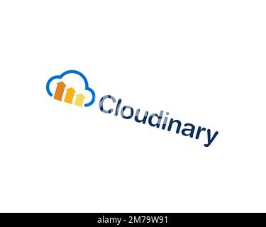 Cloudinary, Logo, White background Stock Photo - Alamy
