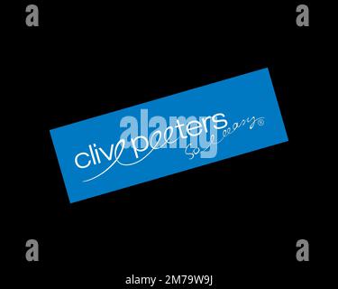 Clive Peeters, Rotated Logo, Black Background B Stock Photo - Alamy