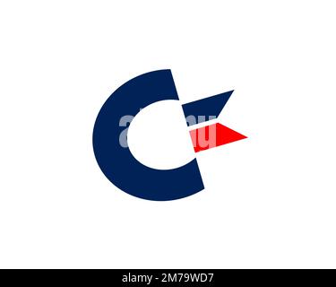 Commodore International, rotated logo, white background B Stock Photo ...